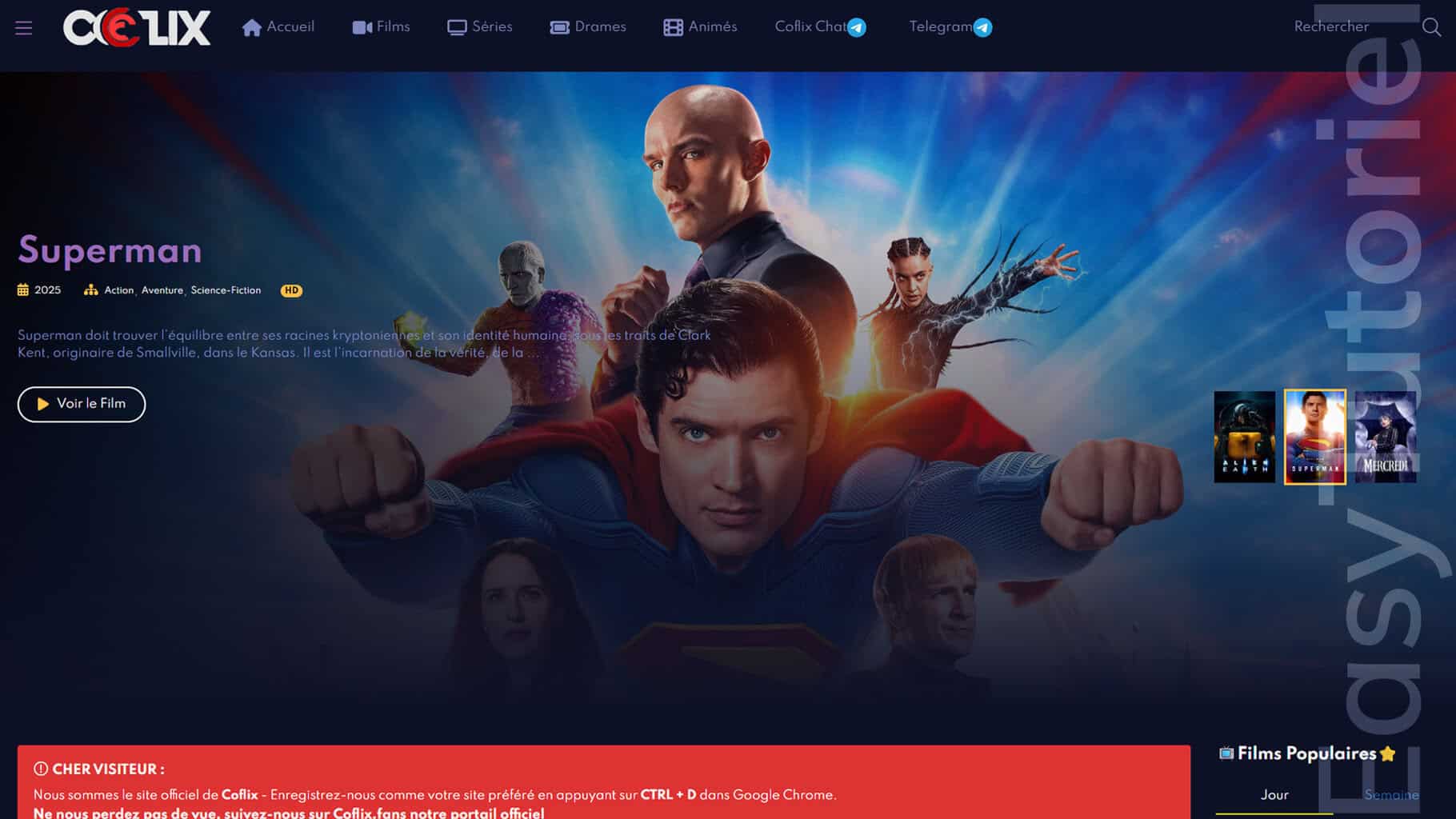 Coflix TV : nouvelle adresse, risques et solutions légales | Mobigaming.fr